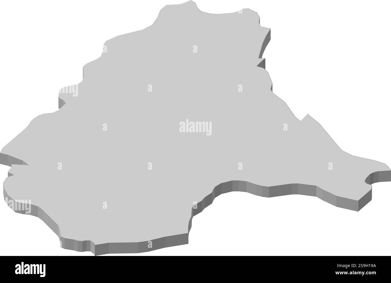 Diekirch vector outline map hi-res stock photography and images - Alamy