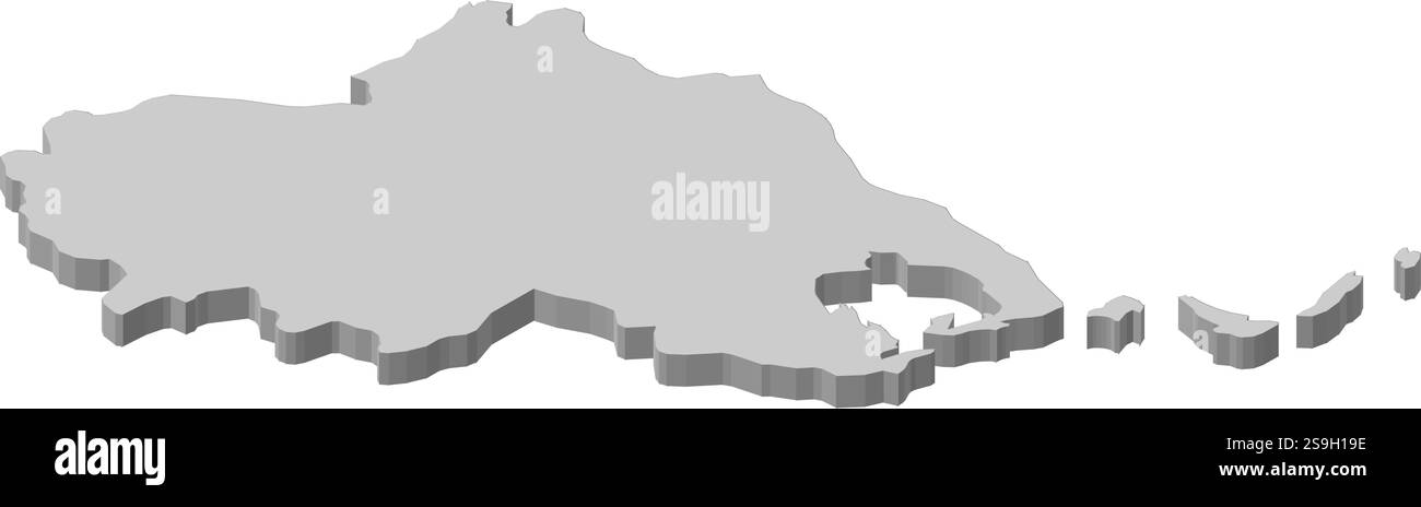 Map of Thessaly, a province of Greece Stock Vector Image & Art - Alamy