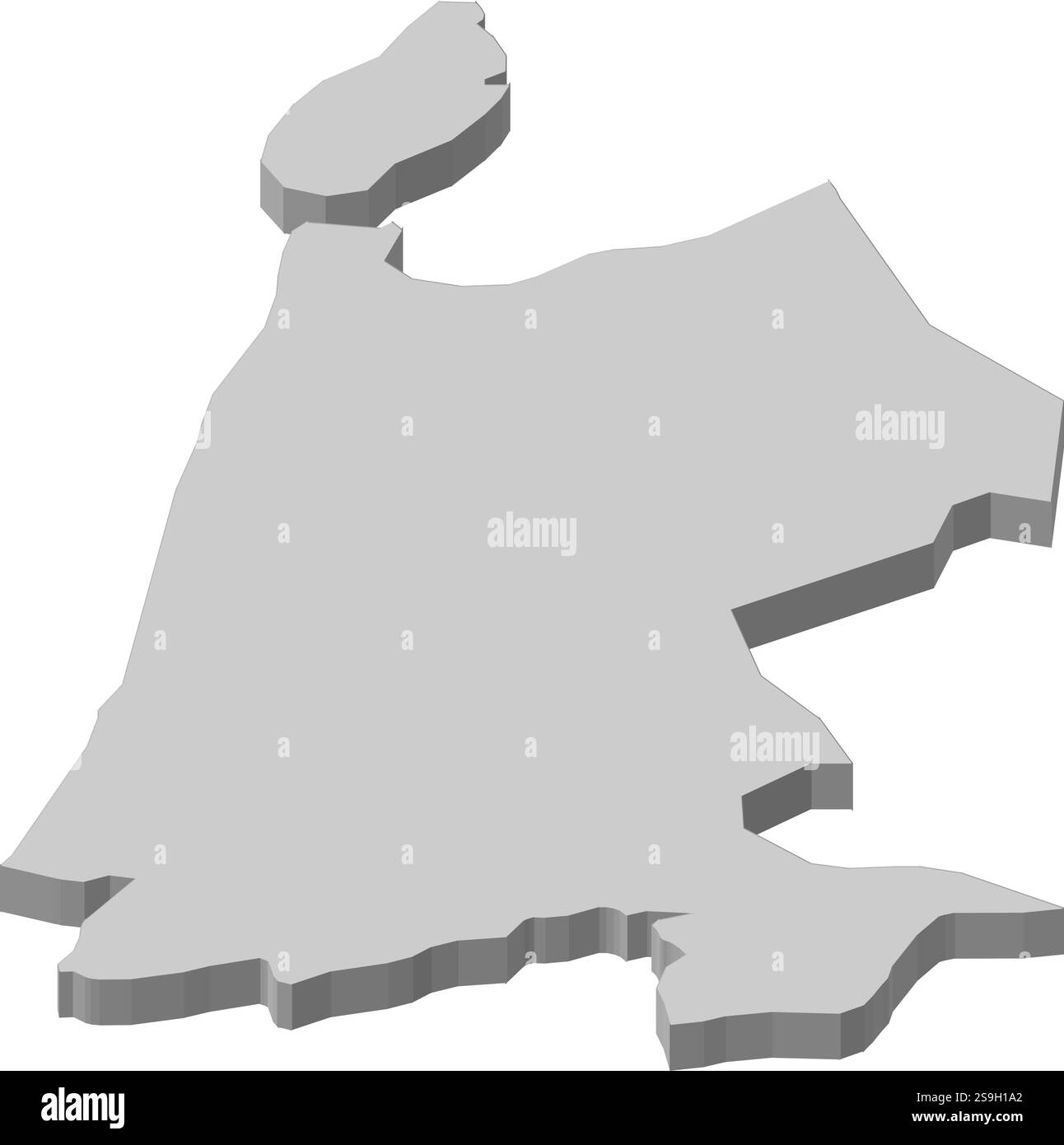 Noord holland map Cut Out Stock Images & Pictures - Alamy