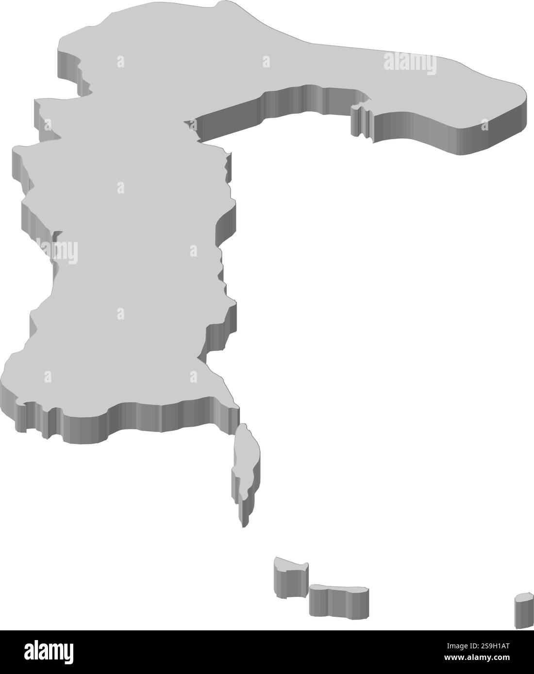 Map of South Sulawesi, a province of Indonesia Stock Vector Image & Art ...