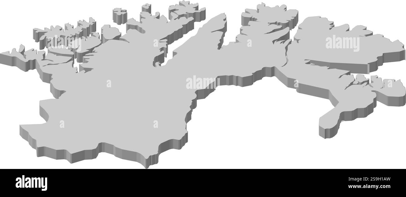 Map of Finnmark, a province of Norway Stock Vector Image & Art - Alamy