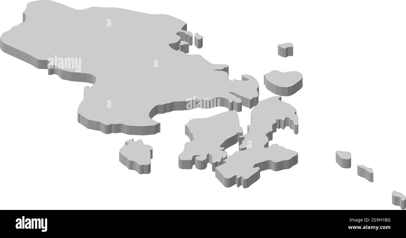 Map of Southeast Sulawesi, a province of Indonesia Stock Vector Image ...