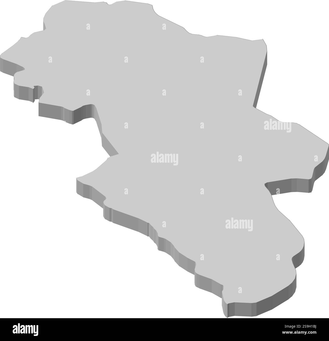 Hedmark vector outline map hi-res stock photography and images - Alamy