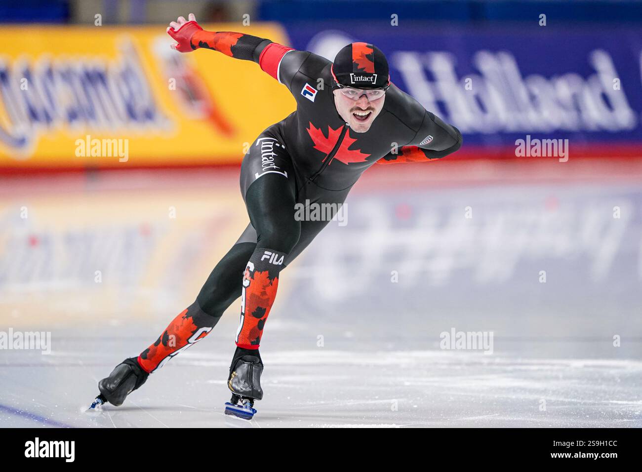 CALGARY, CANADA - JANUARY 26: Cedrick Brunet of Canada competing during ...