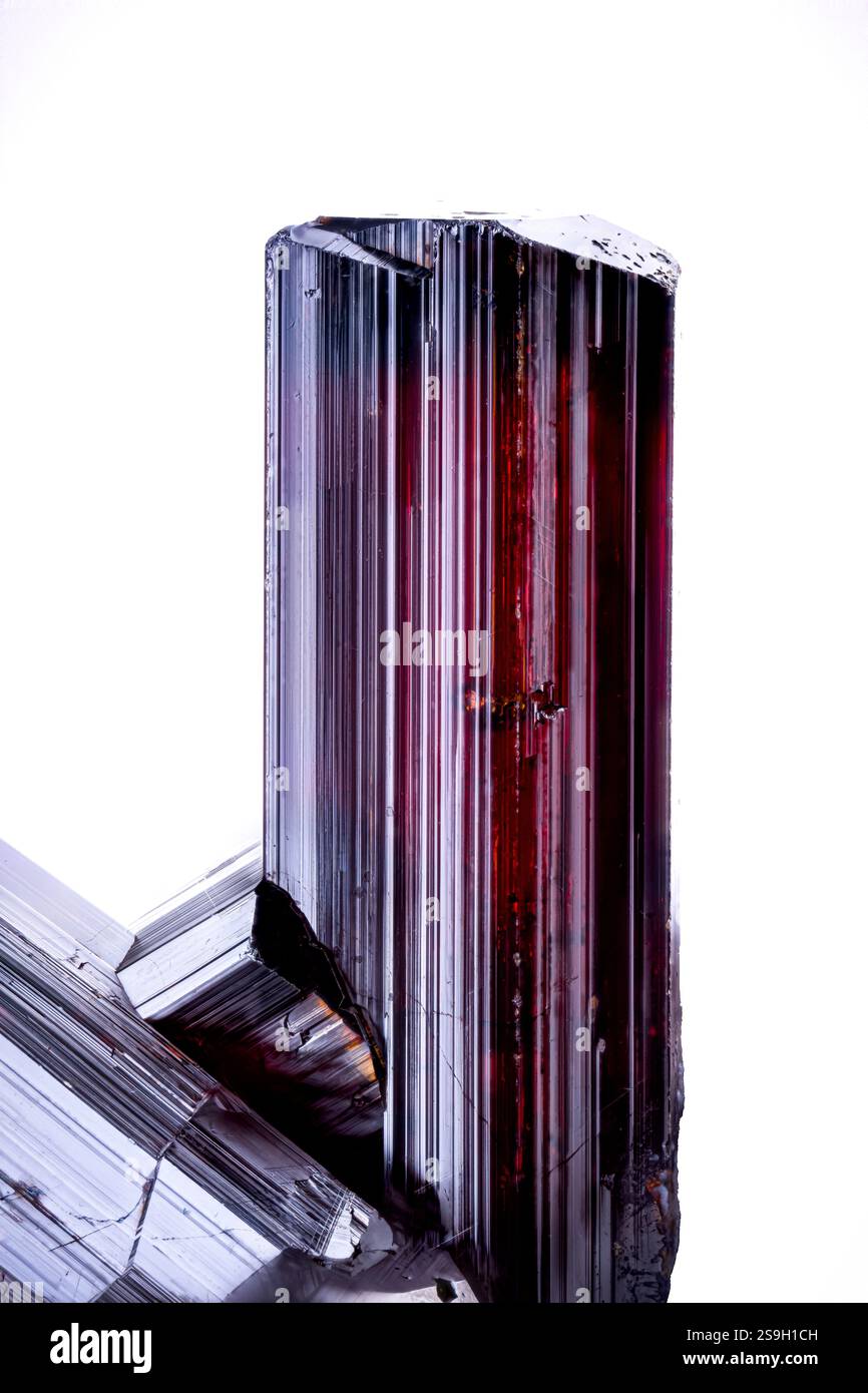 Rutile. Specimen from Diamantina, Minas Gerais, Brazil. Micro ...