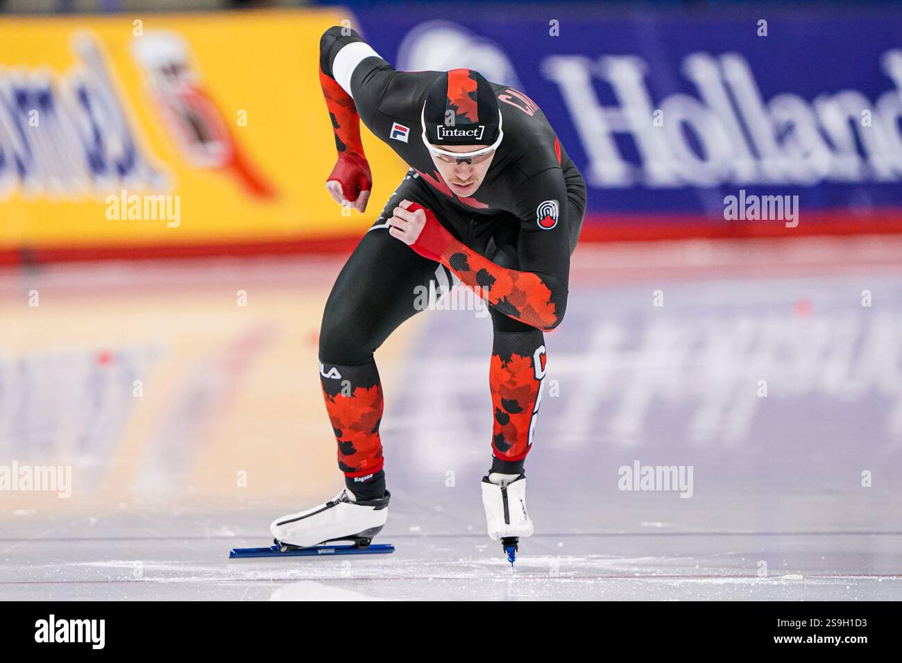 CALGARY, CANADA - JANUARY 26: Antoine Roger of Canada competing during ...