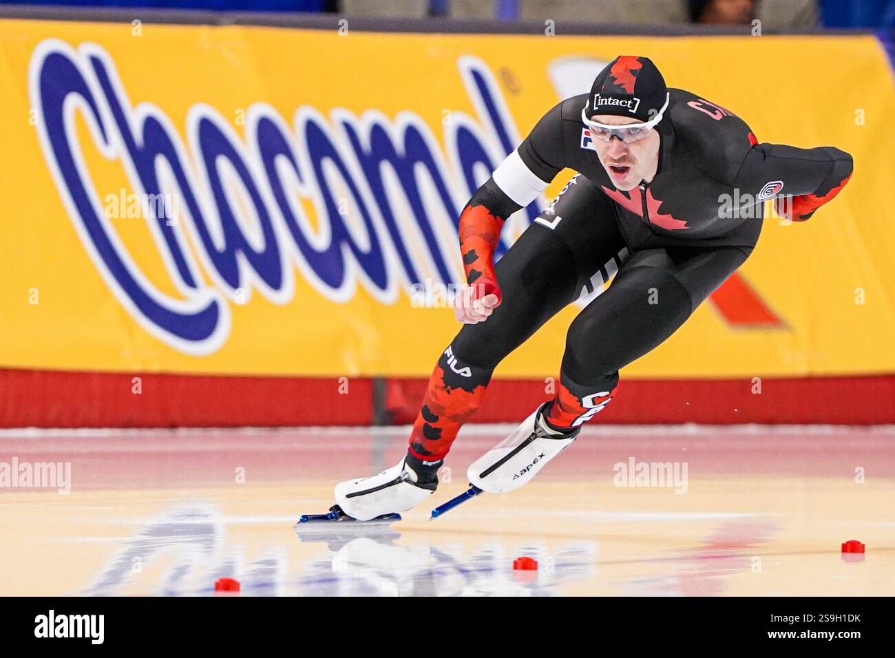 CALGARY, CANADA - JANUARY 26: Antoine Roger of Canada competing during ...