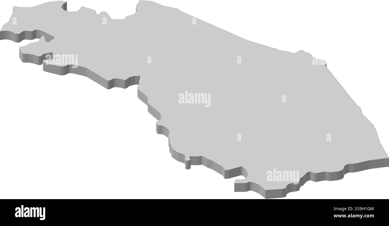 Map of Marche, a province of Italy Stock Vector Image & Art - Alamy