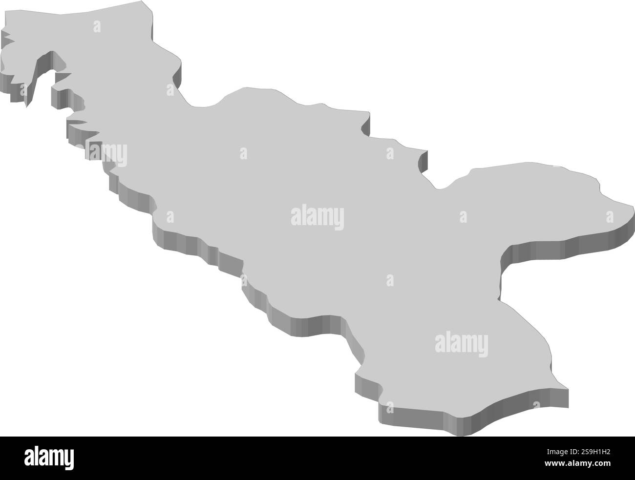 Map of Halland County, a province of Sweden Stock Vector Image & Art ...