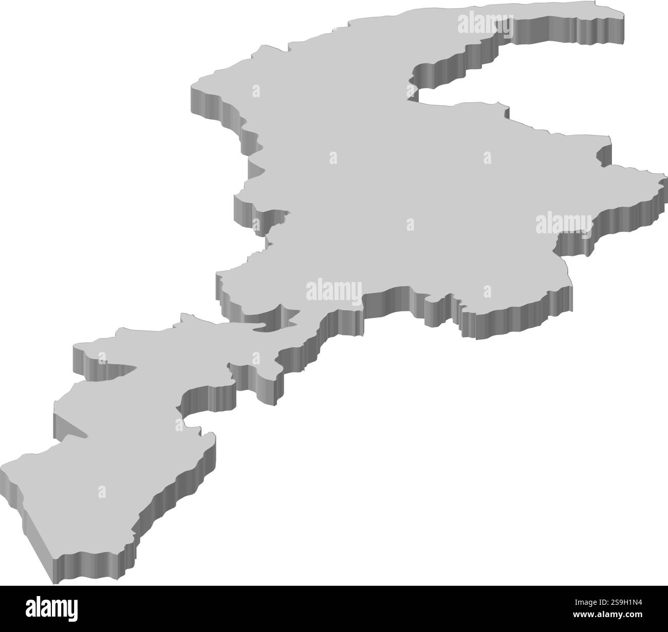 Khyber pakhtunkhwa map hi-res stock photography and images - Alamy