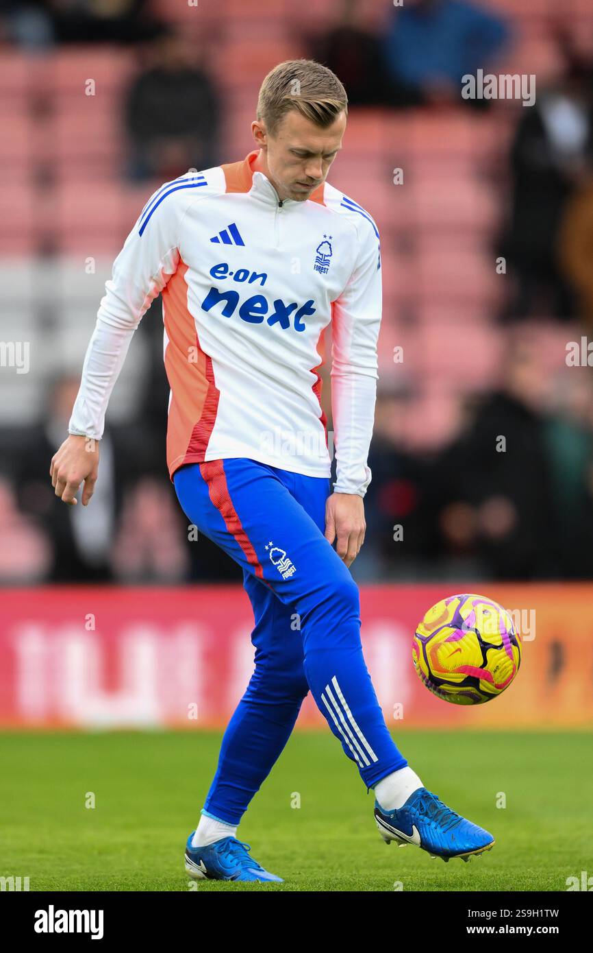 James Ward-Prowse of Nottingham Forest warms up ahead of kick-off ...
