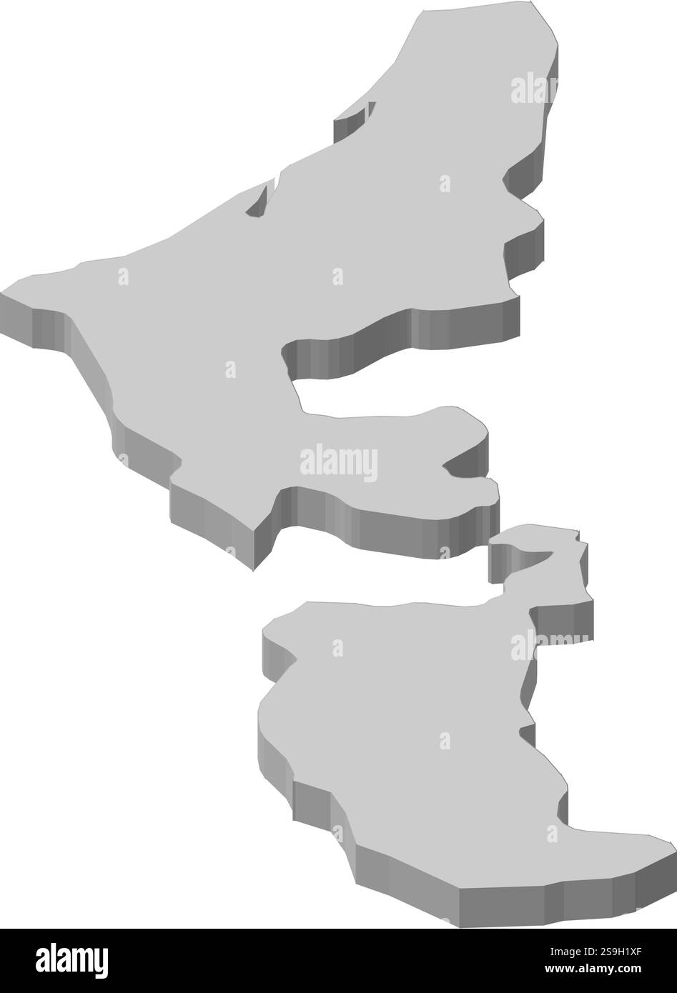 Map of Ras al-Khaimah, a province of United Arab Emirates Stock Vector ...