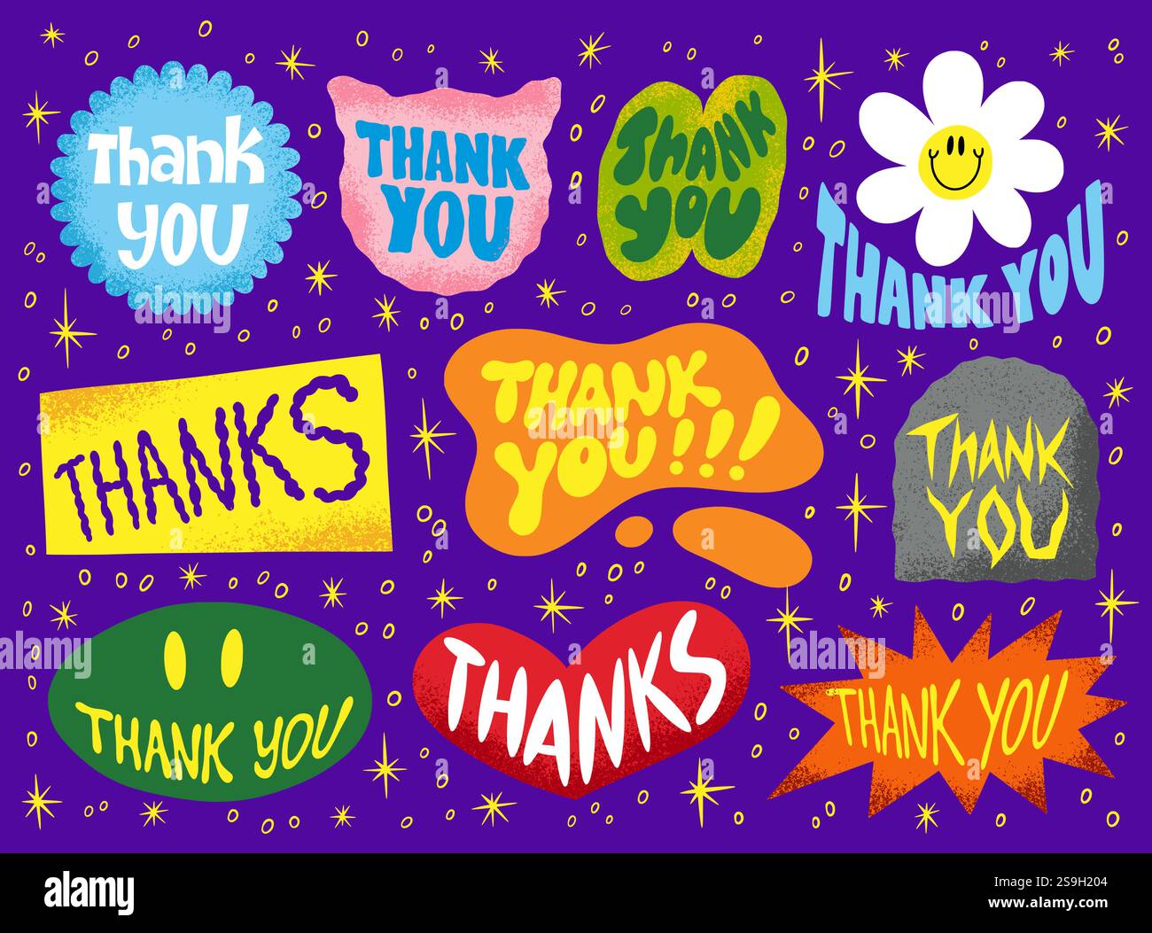 Smile stickers. Retro collage emoji elements. Cool happy and love ...