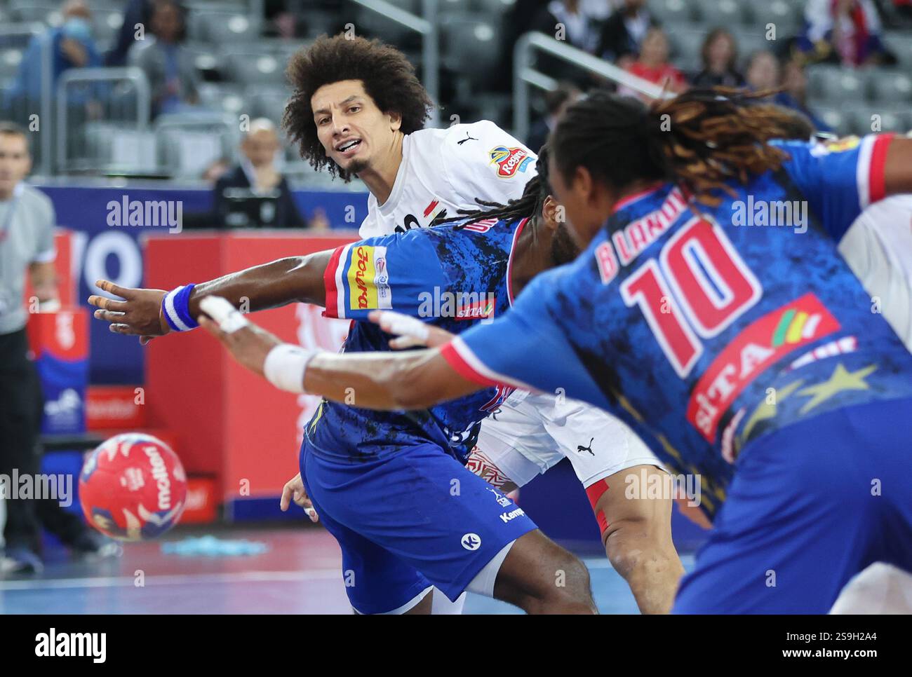 Zagreb, Croatia. 26th Jan, 2025. Ali Zein of Egypt in action during the ...