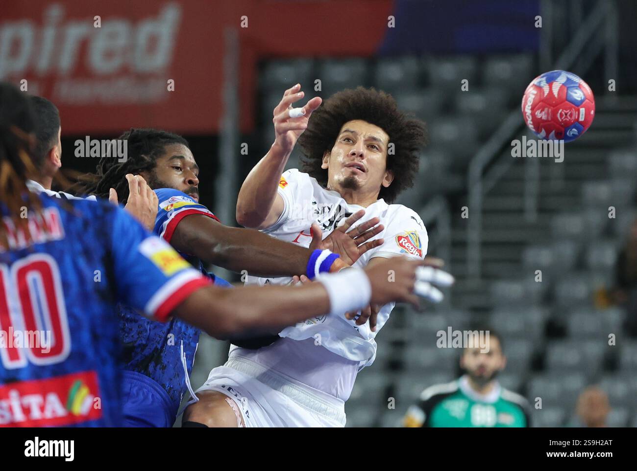Zagreb, Croatia. 26th Jan, 2025. Ali Zein of Egypt in action during the ...
