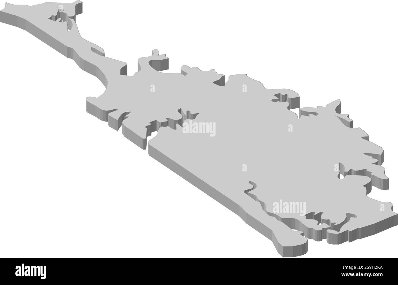 Map of Northland, a province of New Zealand Stock Vector Image & Art ...