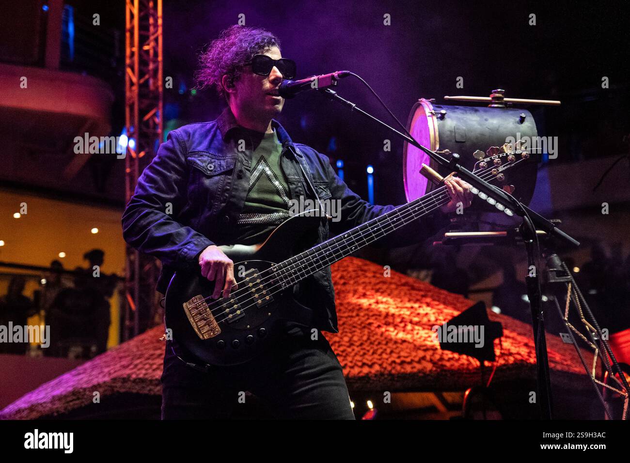 Daniel Oliver of Nothing More performs on board the Carnival Magic ...