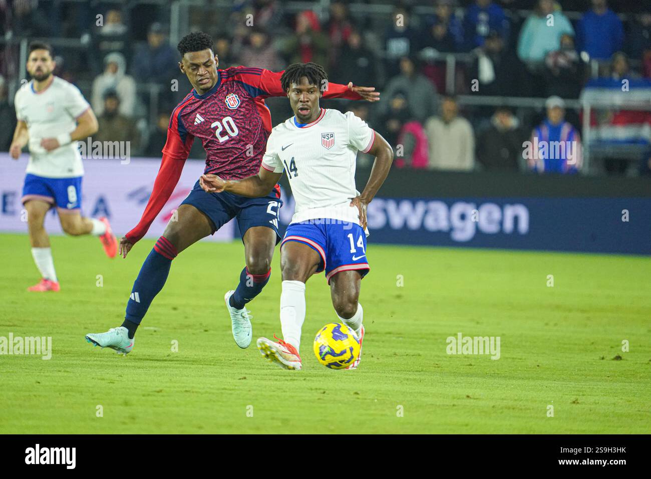 Orlando, Florida, January 22, 2025, USA midfielder Emeka Eneli #14 ...