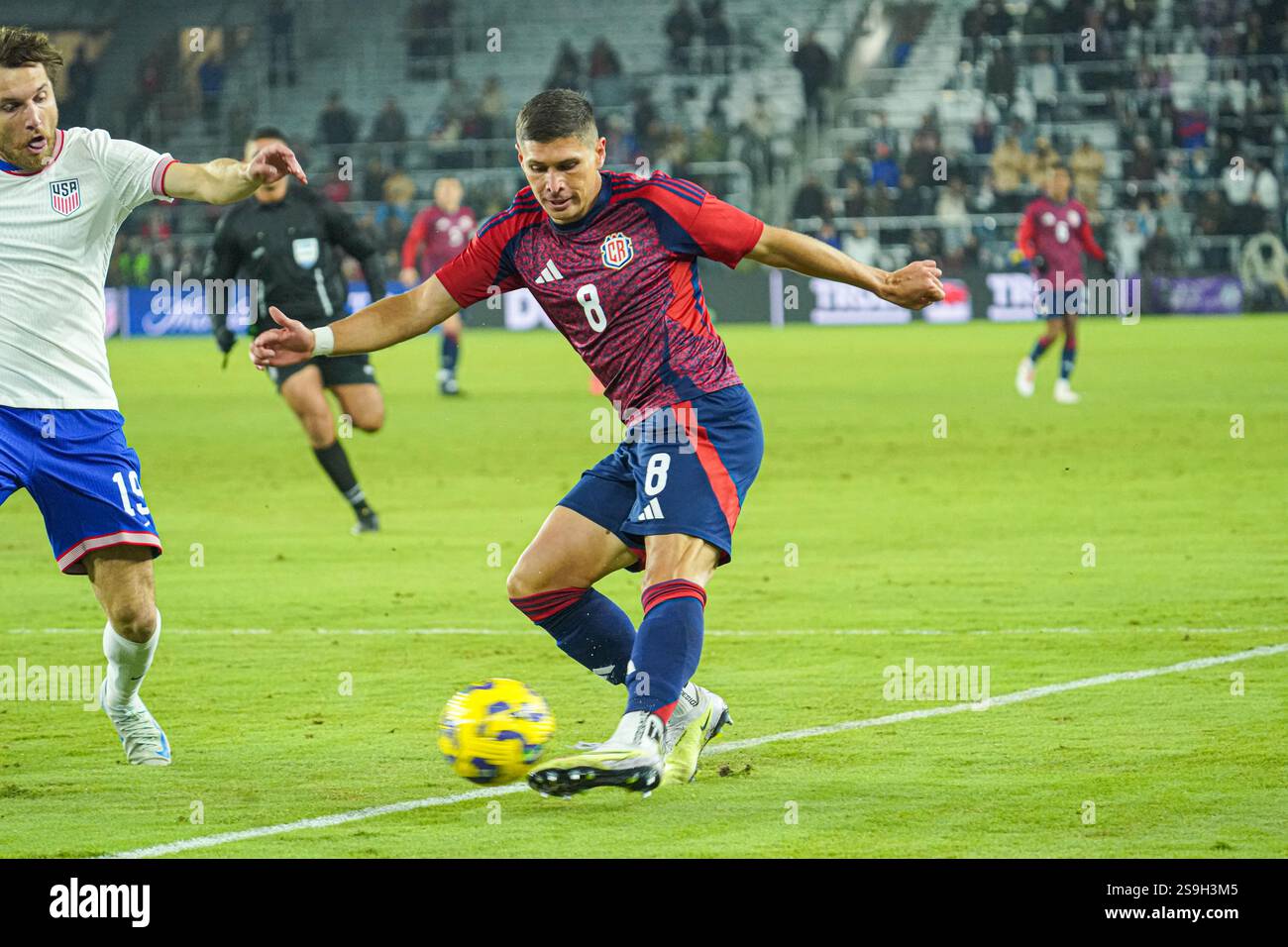 Orlando, Florida, January 22, 2025, Costa Rica defender Joseph Mora #8 ...