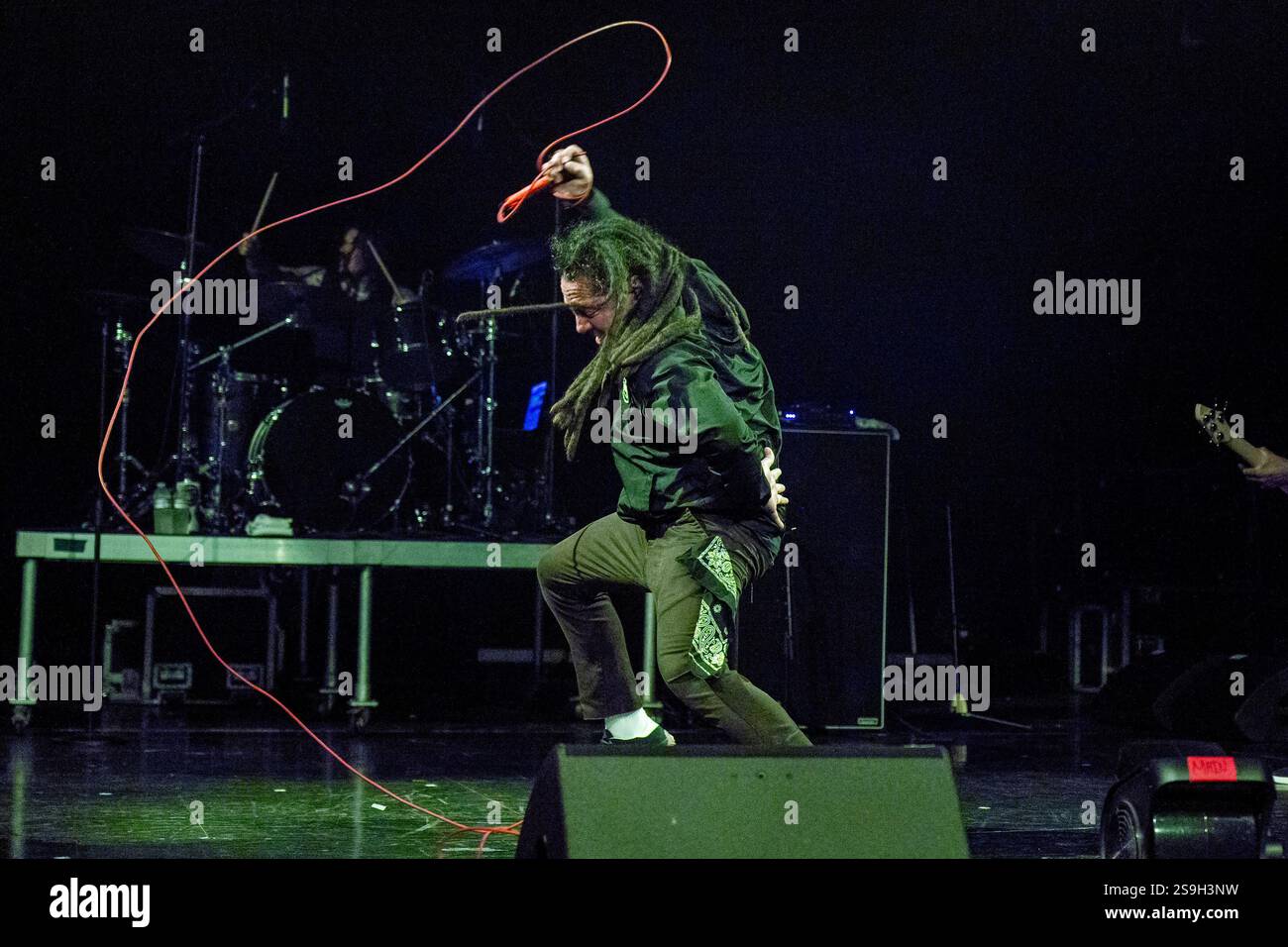 Sonny Sandoval of P.O.D. performs on board the Carnival Magic during ...