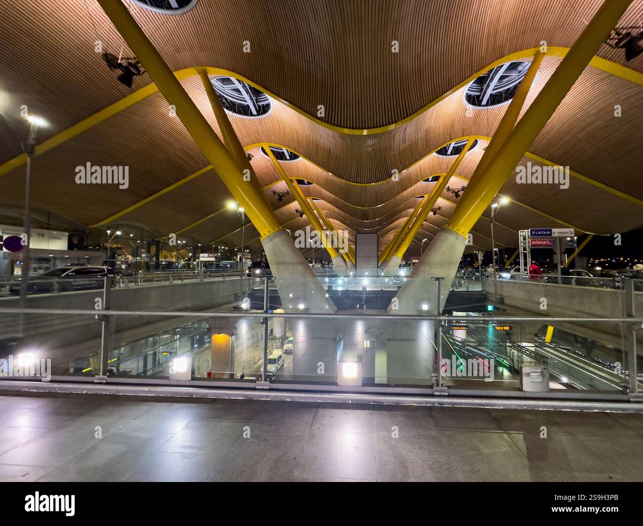 Madrid, Spain; November 7, 2024: Exploring Terminal 4 at Adolfo Suárez ...