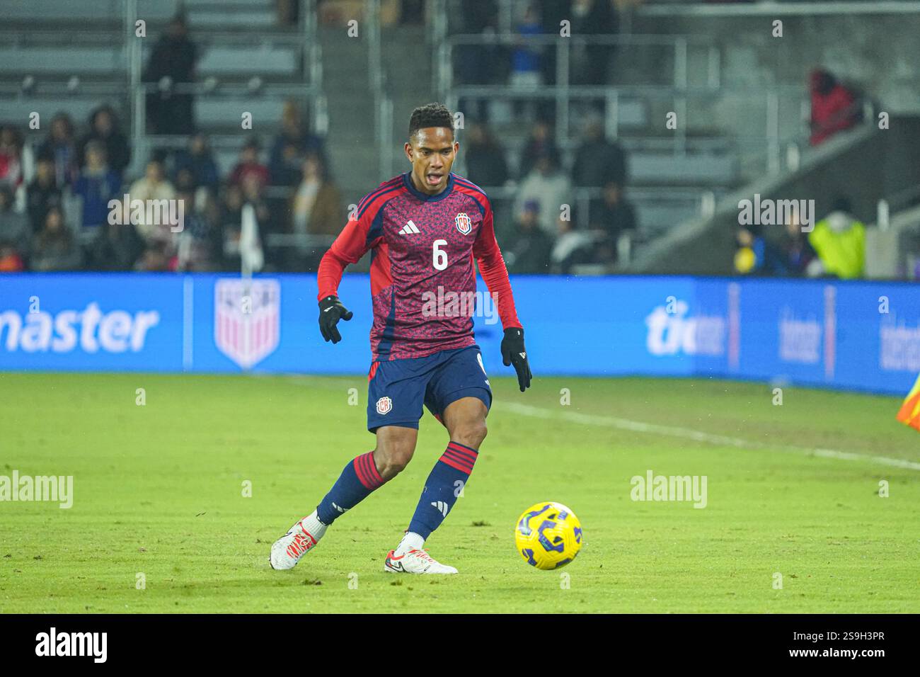 Orlando, Florida, January 22, 2025, Costa Rica defender Ryan Bolaños ...