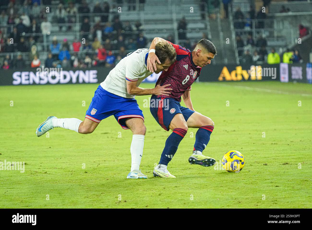 Orlando, Florida, January 22, 2025, Costa Rica defender Joseph Mora #8 ...
