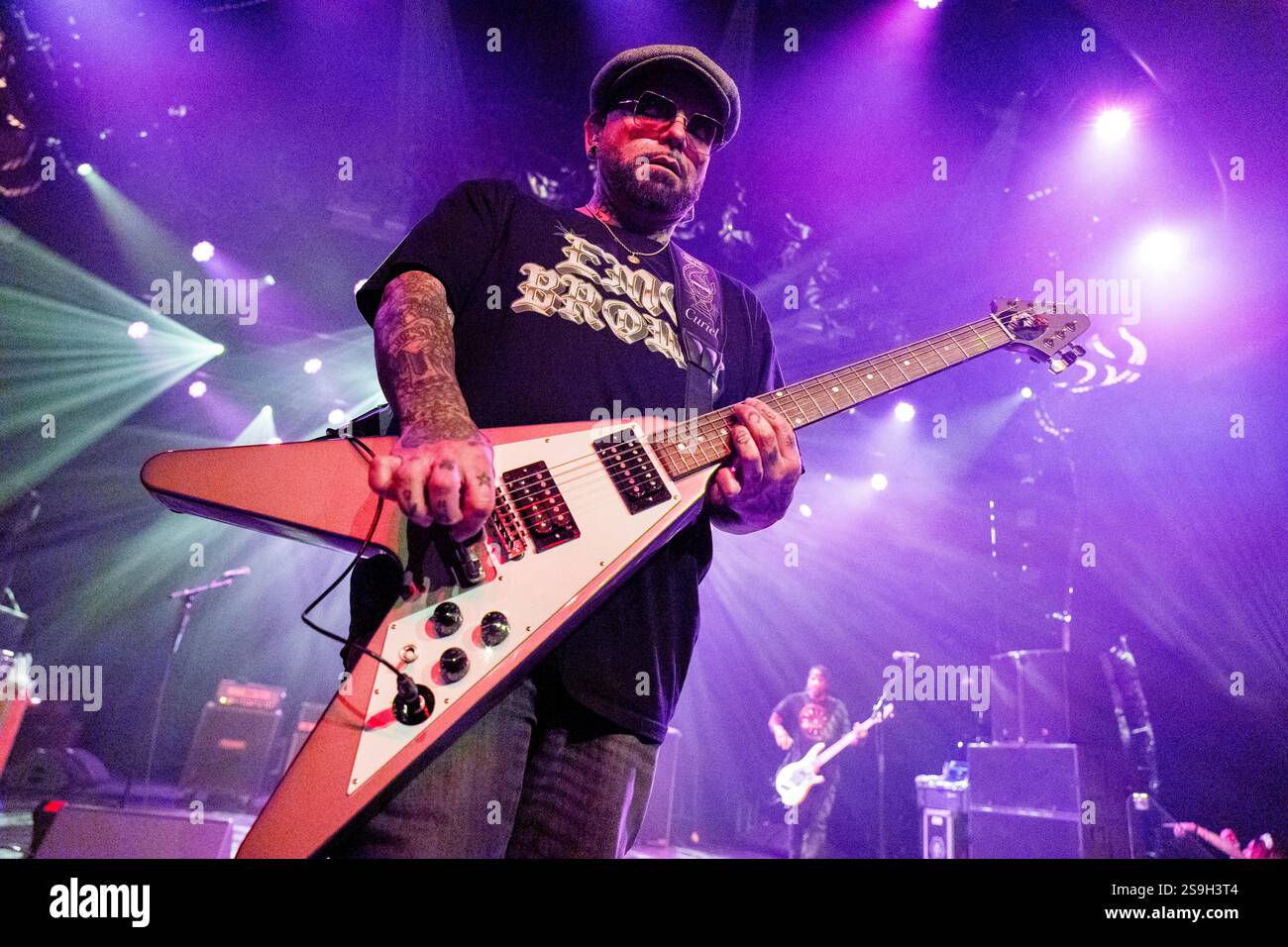 Marcos Curiel of P.O.D. performs on board the Carnival Magic during day ...