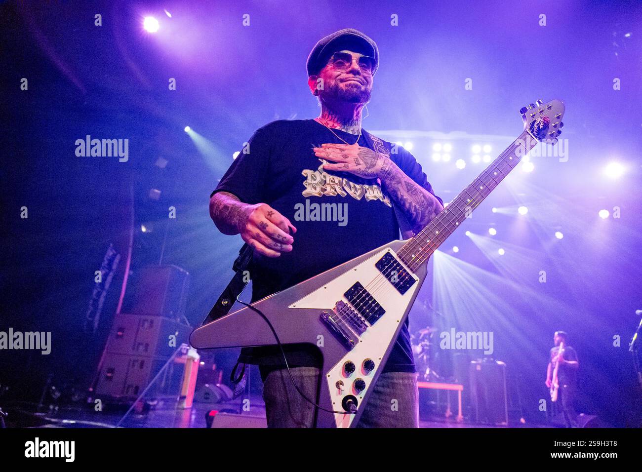 Marcos Curiel of P.O.D. performs on board the Carnival Magic during day ...