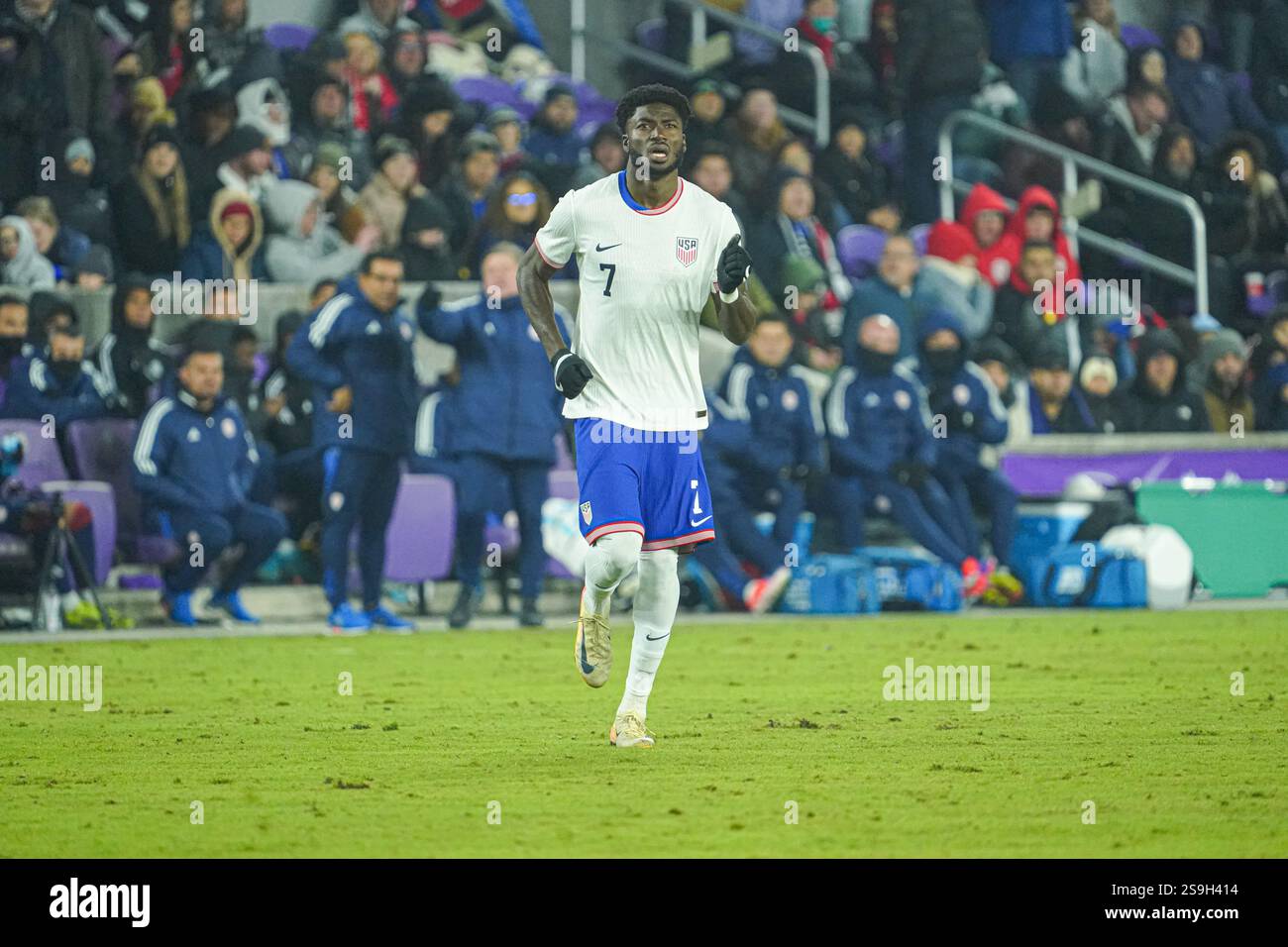 Orlando, Florida, January 22, 2025, USA forward Patrick Agyemang #7 in ...