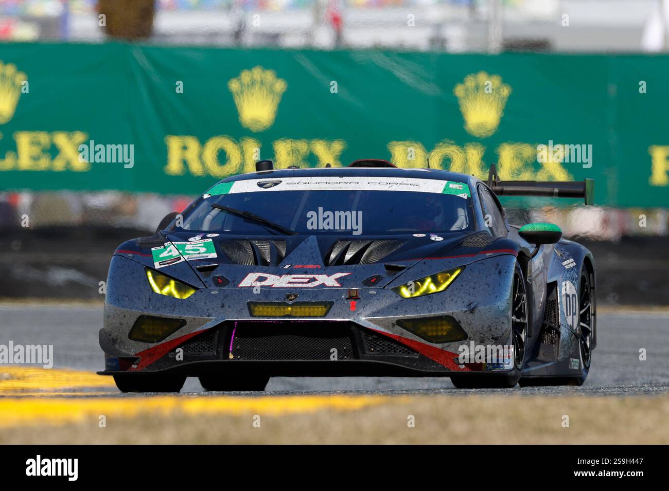 DAYTONA BEACH, FL - JANUARY 26: The #45 Wayne Taylor Racing Lamborghini ...
