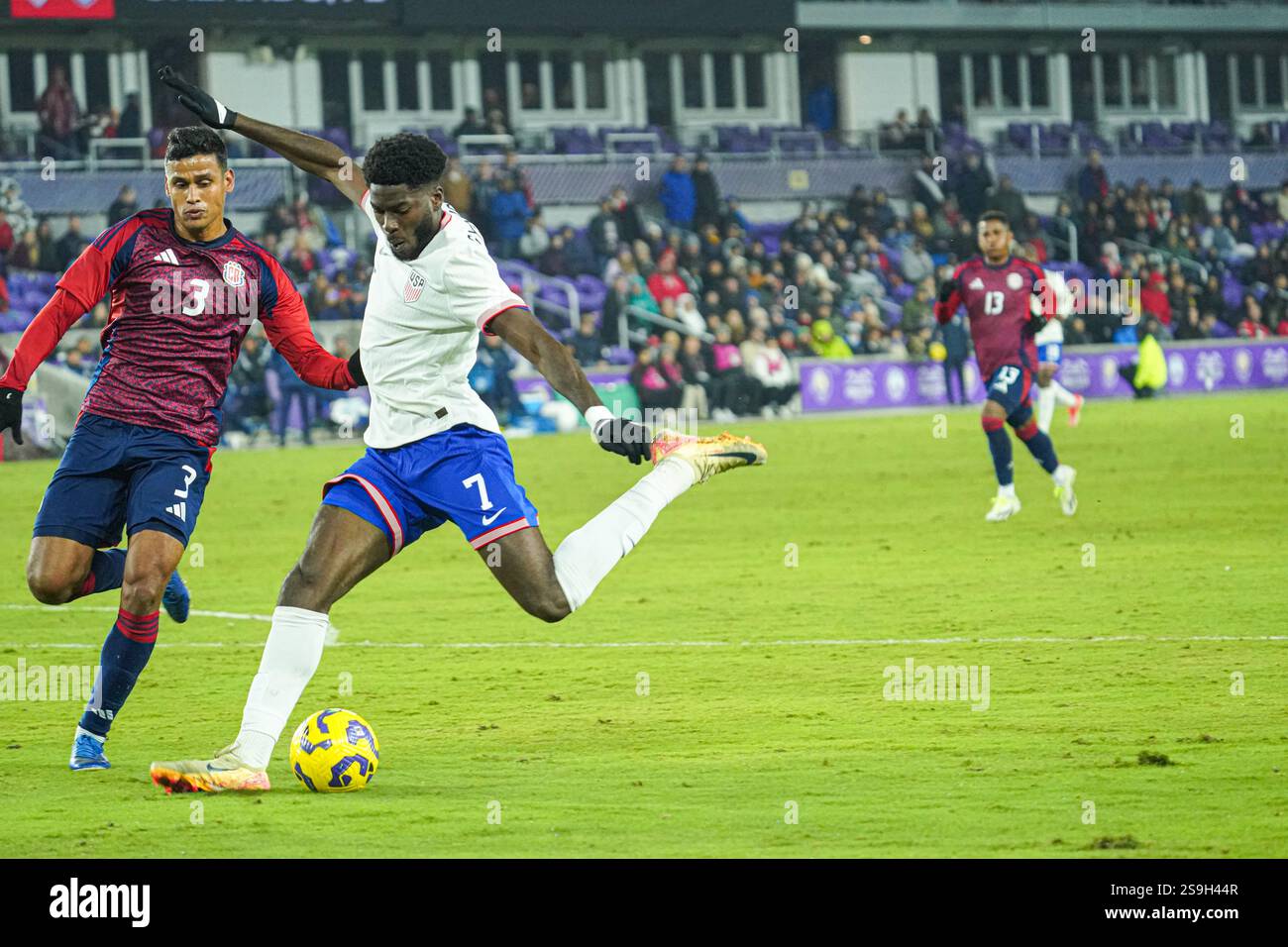 Orlando, Florida, January 22, 2025, USA forward Patrick Agyemang #7 ...