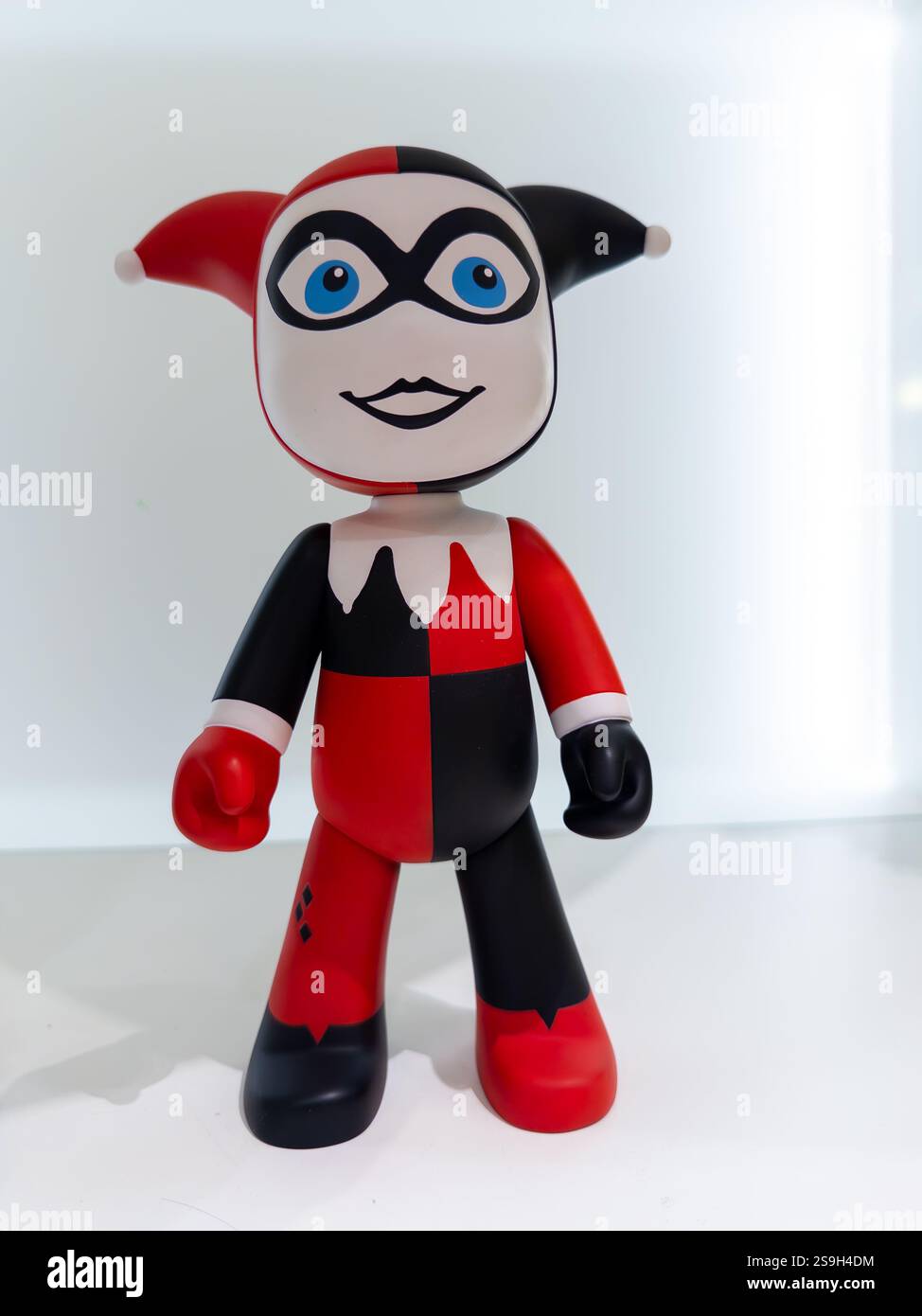 Colorful representation of a playful character in a vibrant display ...