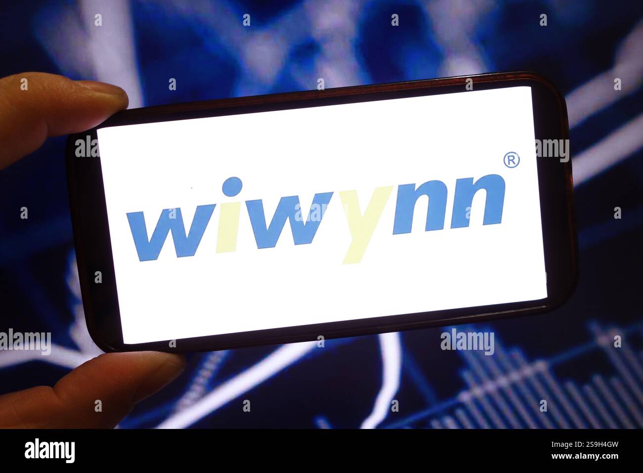 In this photo illustration, the Wiwynn company logo is seen displayed ...