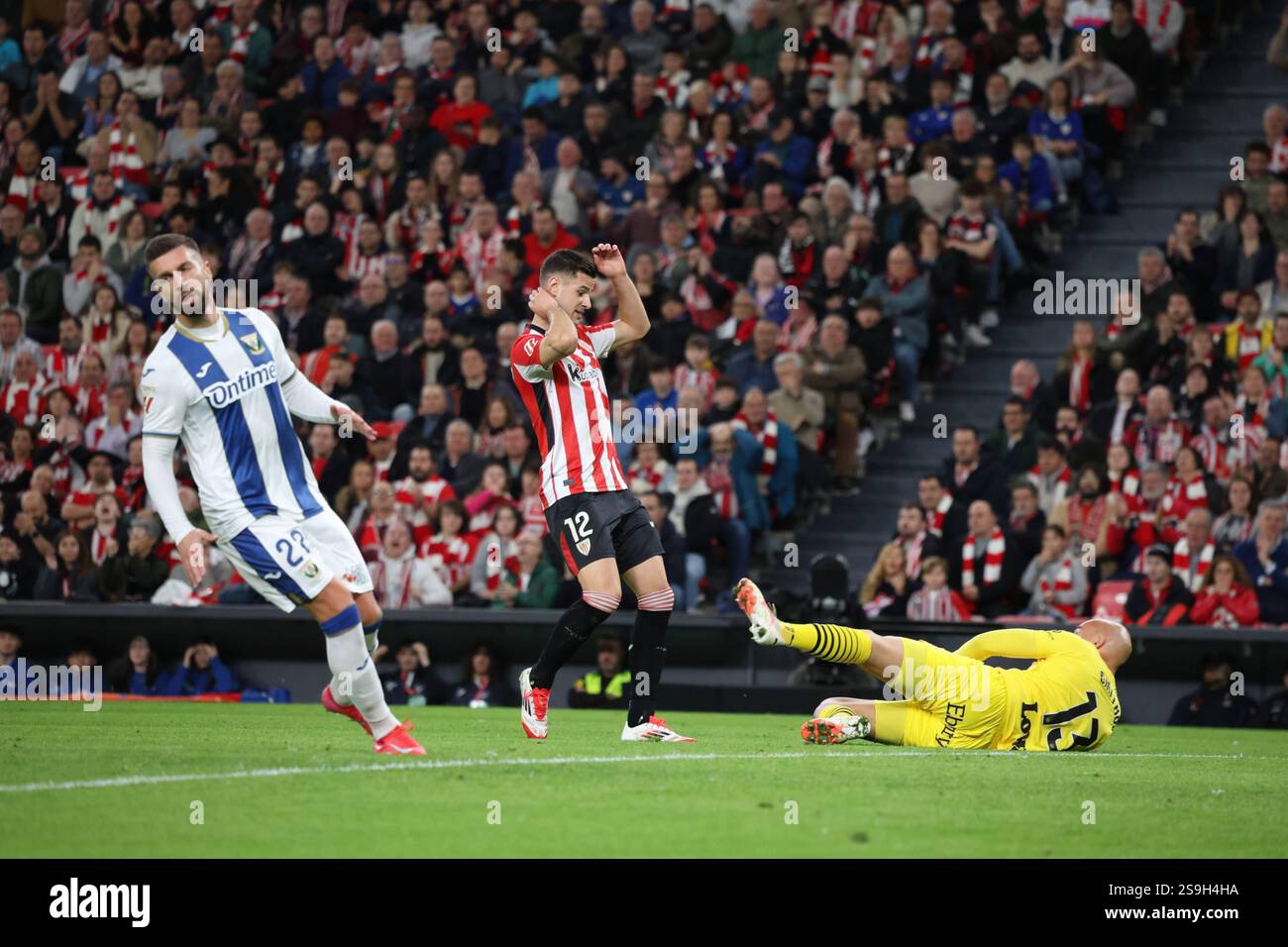 Spanish La Liga EA Sports soccer match Athletic Club vs Leganes at San ...