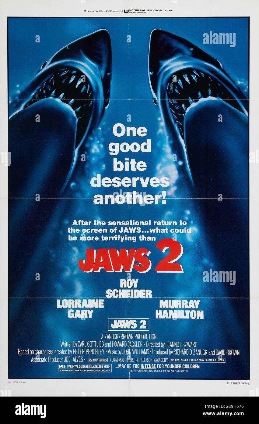 Jaws 2 (1978)Poster art tagline: "One good bite deserves another!" *Filmstill - Editorial Use ...