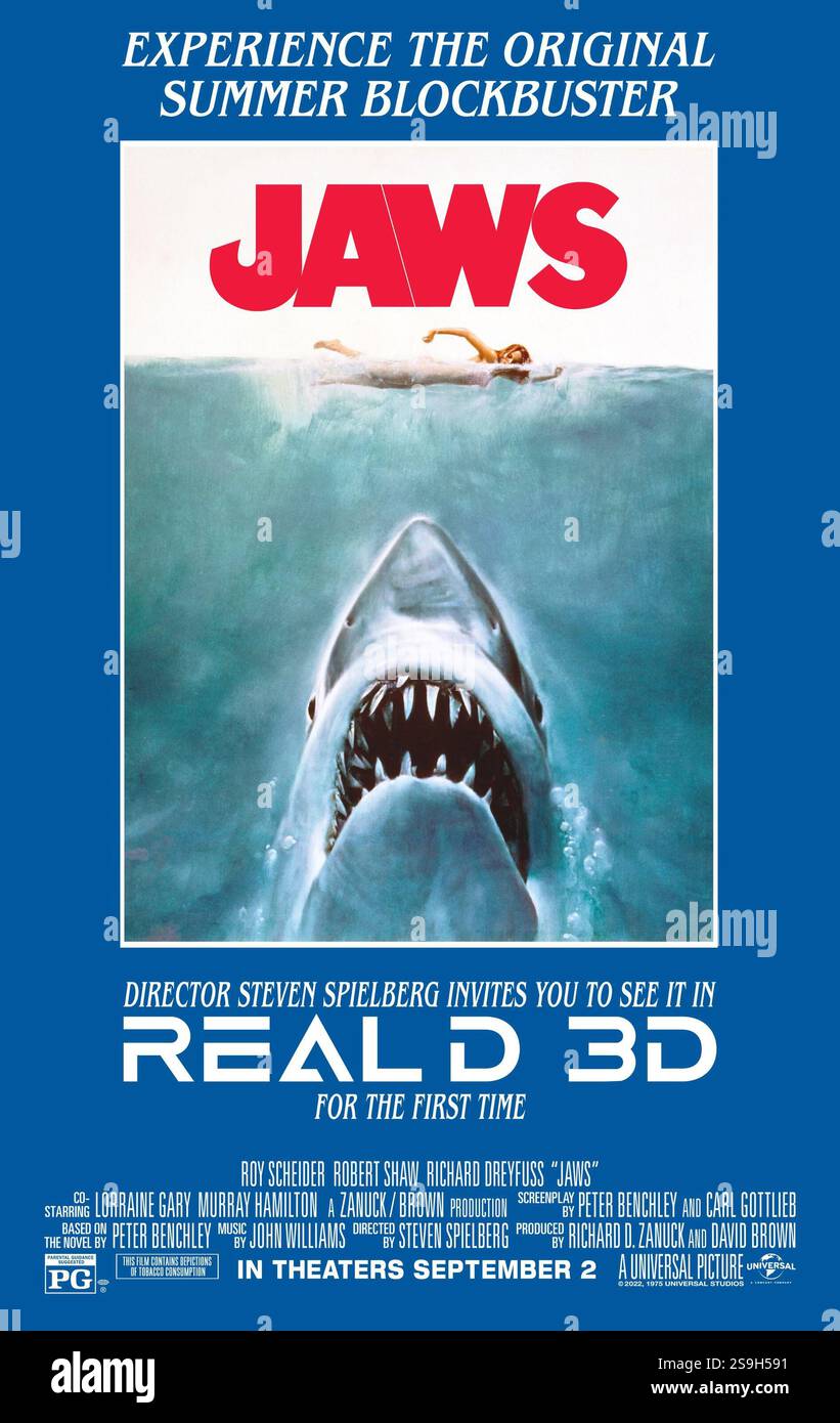 Jaws (1975)Poster art *Filmstill - Editorial Use Only* CAP/PLF Supplied ...