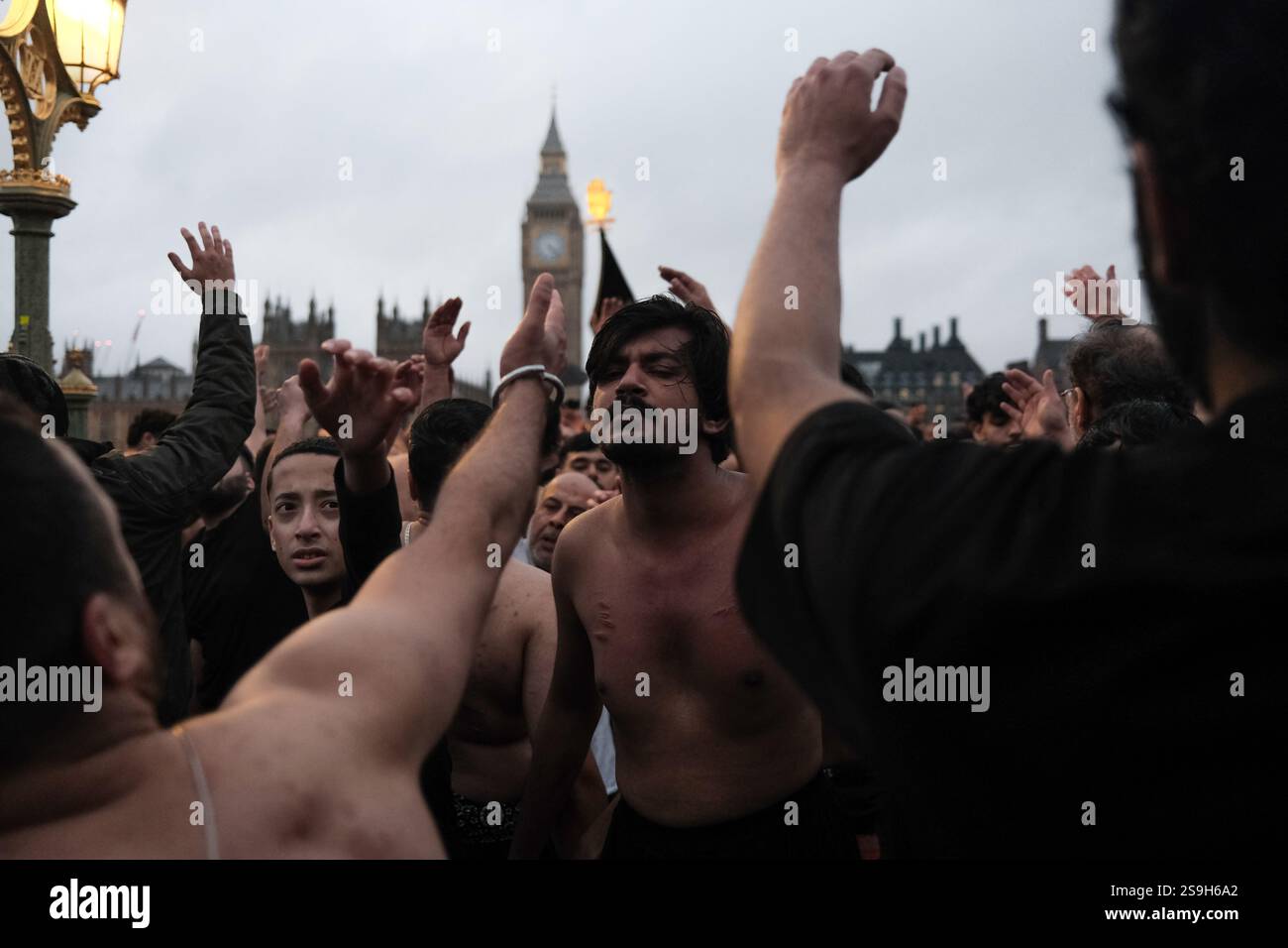 Westminster Bridge, London, UK. 26th January, 2025 Shia Muslims ...