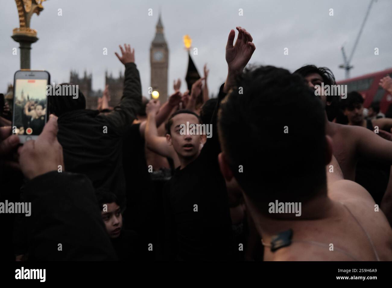 Westminster Bridge, London, UK. 26th January, 2025 Shia Muslims ...