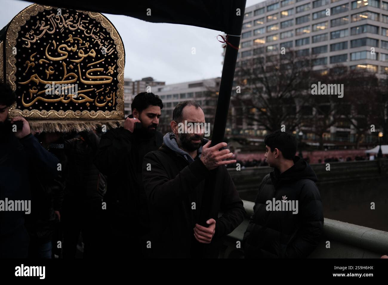Westminster Bridge, London, UK. 26th January, 2025 Shia Muslims ...