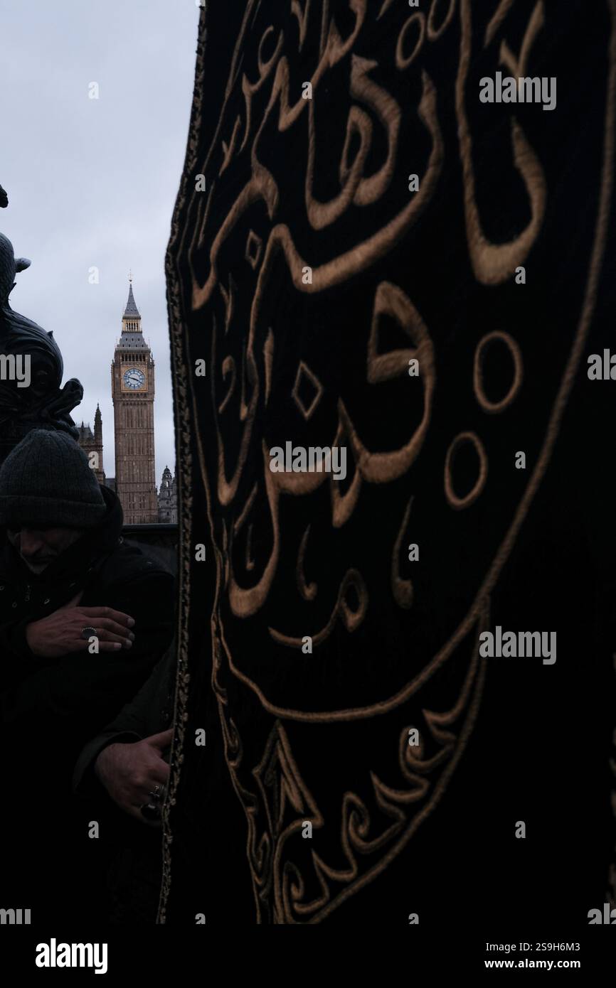 Westminster Bridge, London, UK. 26th January, 2025 Shia Muslims ...