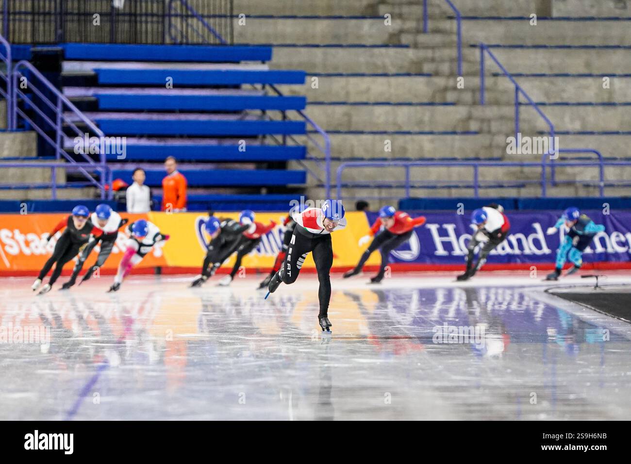 CALGARY, CANADA - JANUARY 26: Konrad Nagy of Hungary competing during ...