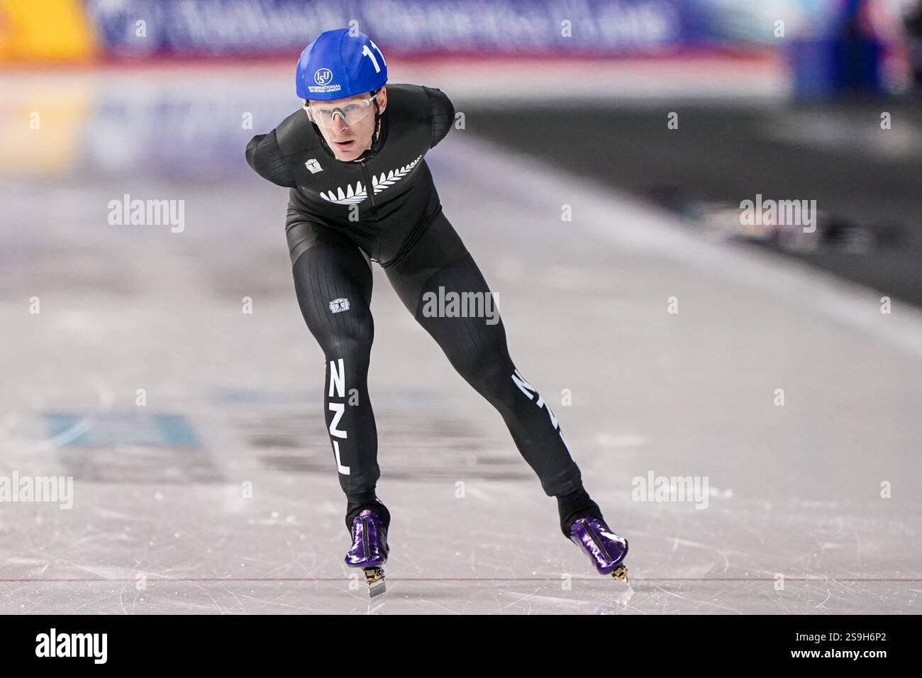 CALGARY, CANADA - JANUARY 26: Josh Whyte of New Zealand competing ...