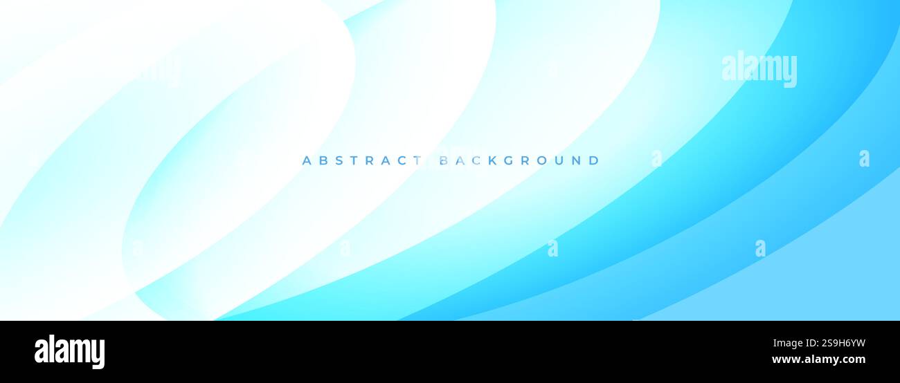Light blue abstract modern wide background with circle shapes. Vector ...