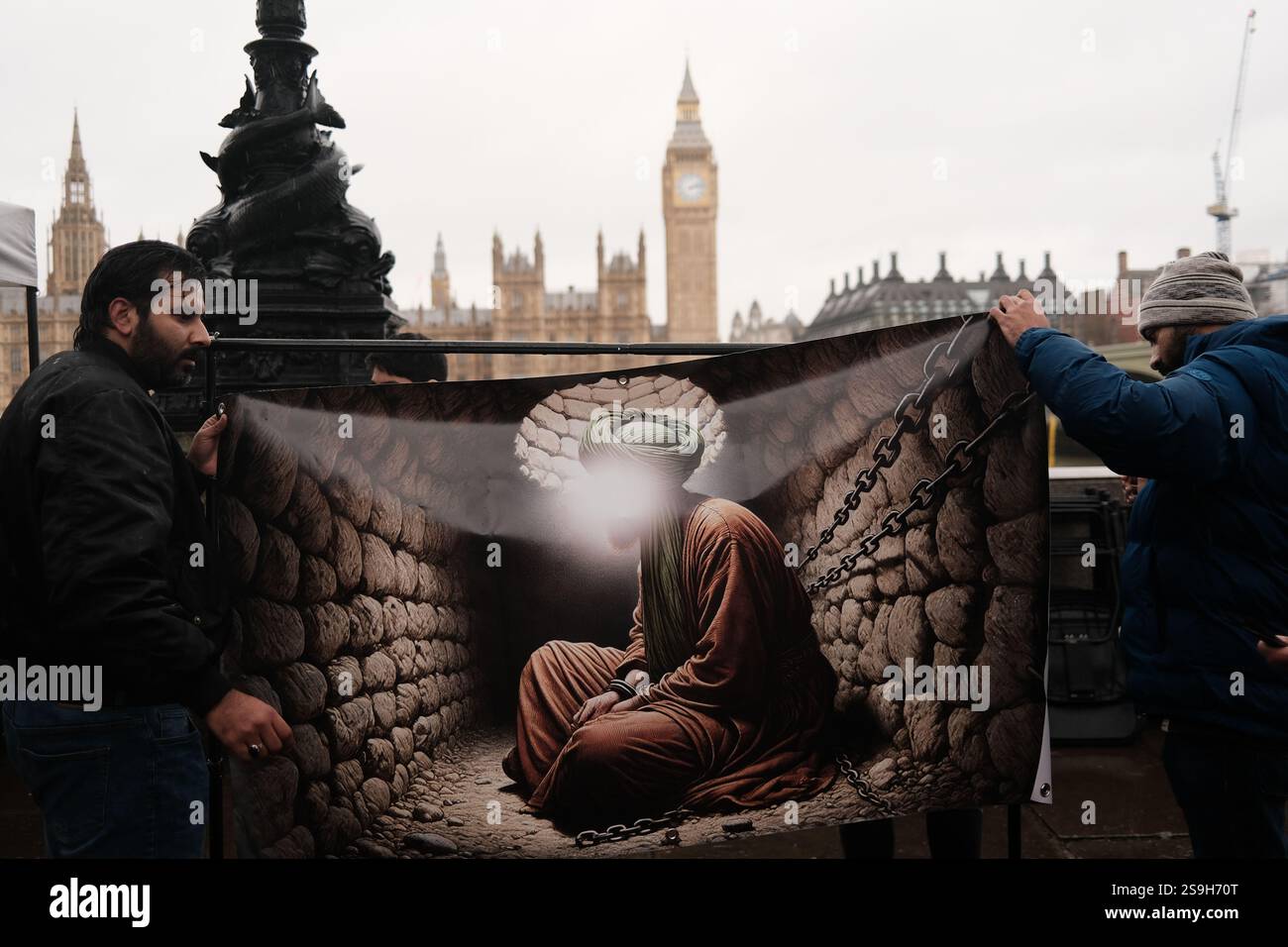 Westminster Bridge, London, UK. 26th January, 2025 Shia Muslims ...