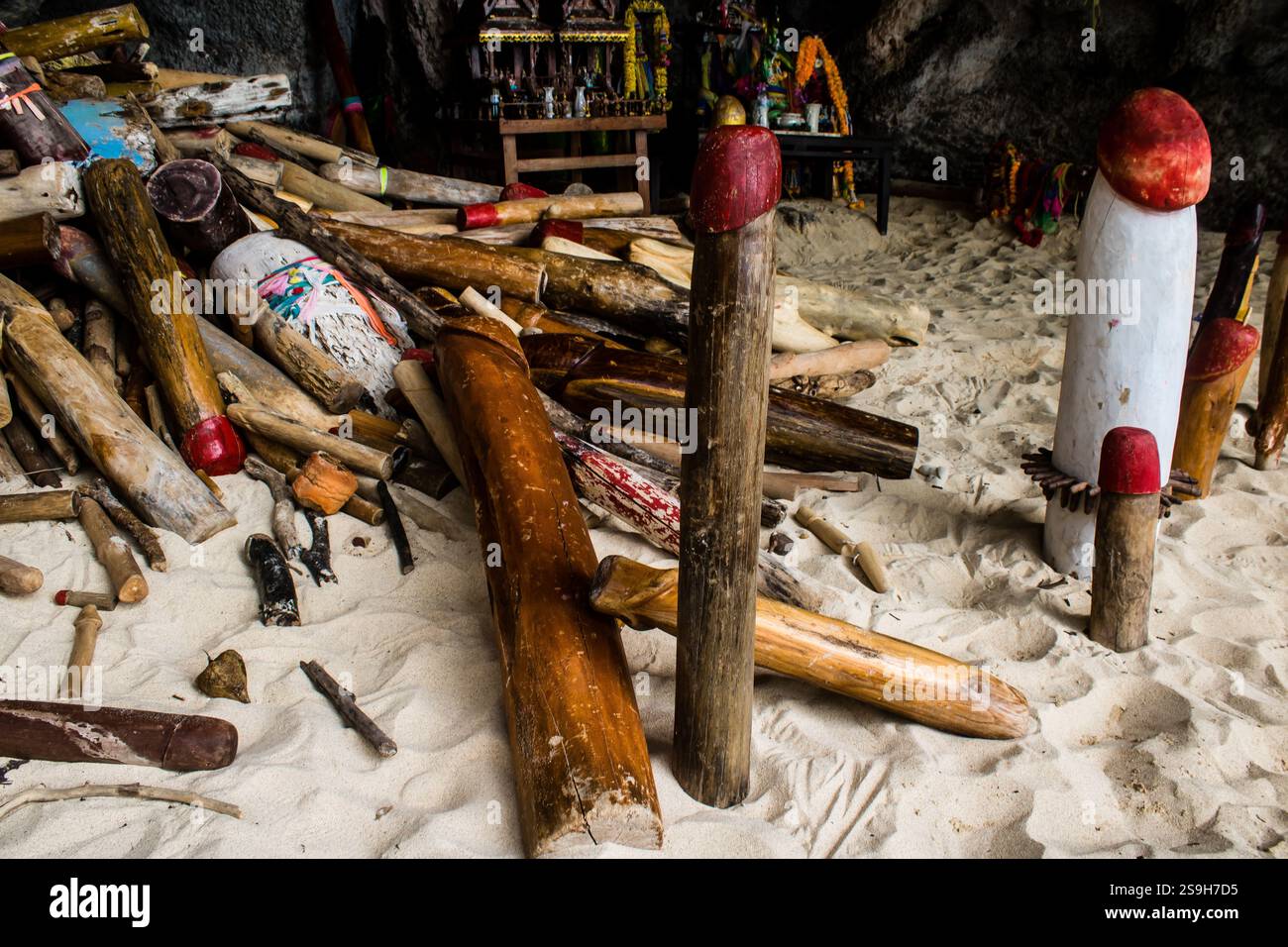 Krabi, Thailand, January 19, 2025 Phra Nang Cave, associated with ...