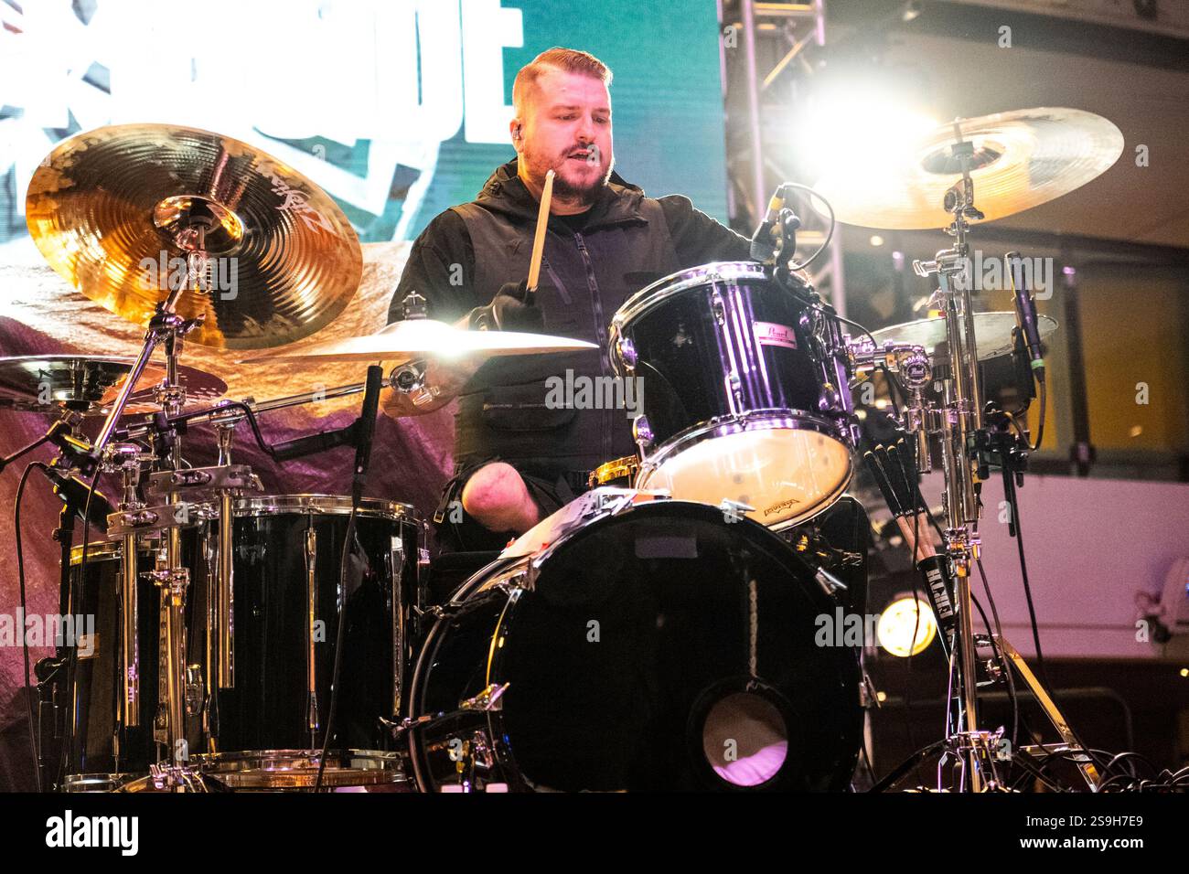 Andrew Tkaczyk of The Ghost Inside performs on board the Carnival Magic ...