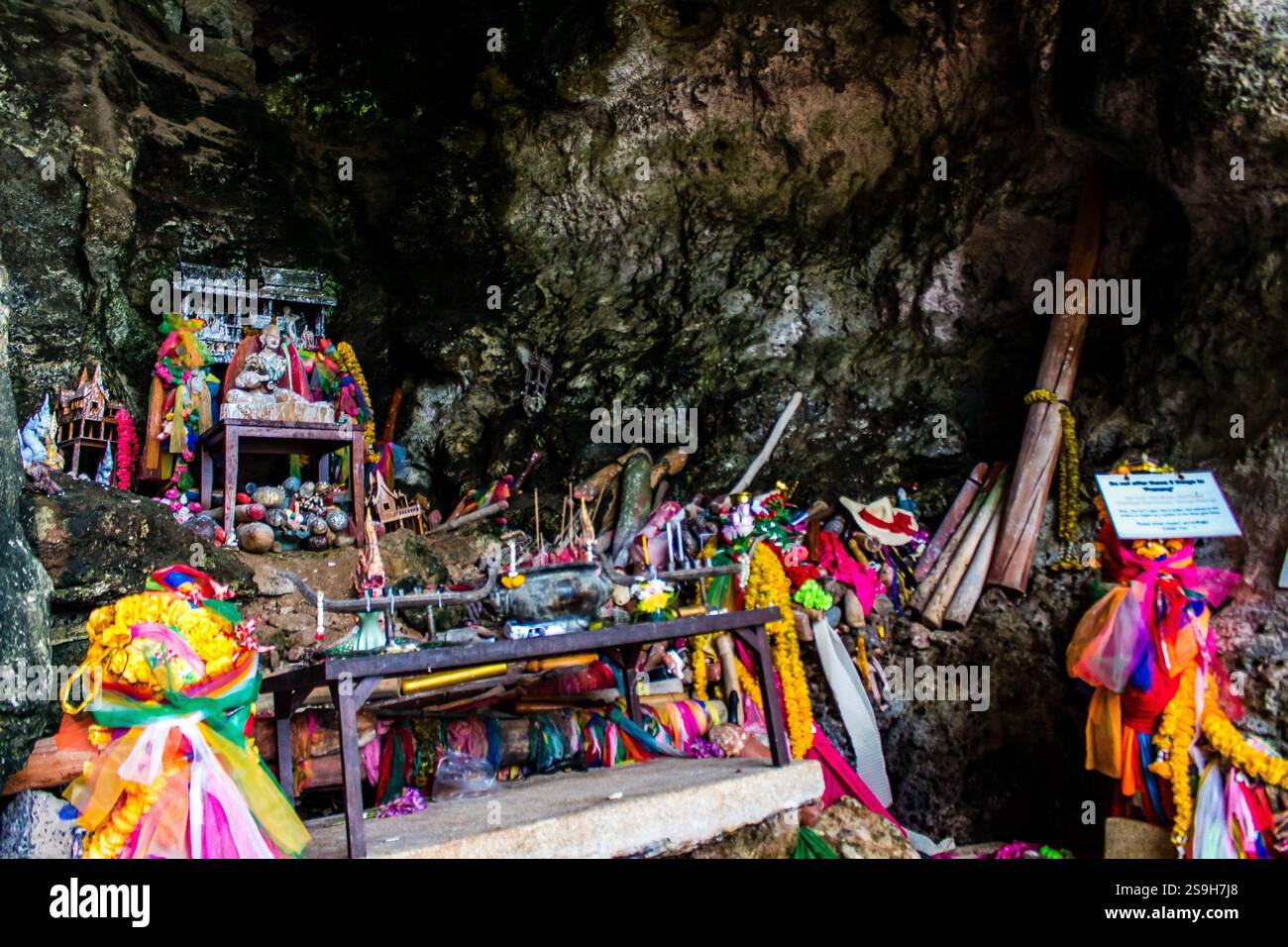 Krabi, Thailand, January 19, 2025 Phra Nang Cave, associated with ...