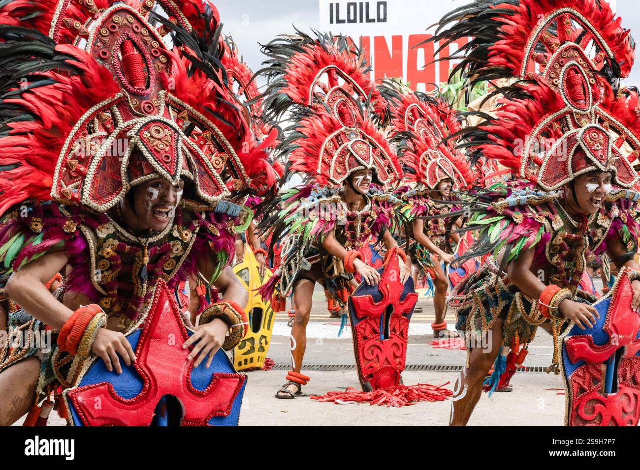 Participants perform during the Ati street dance competition on the ...