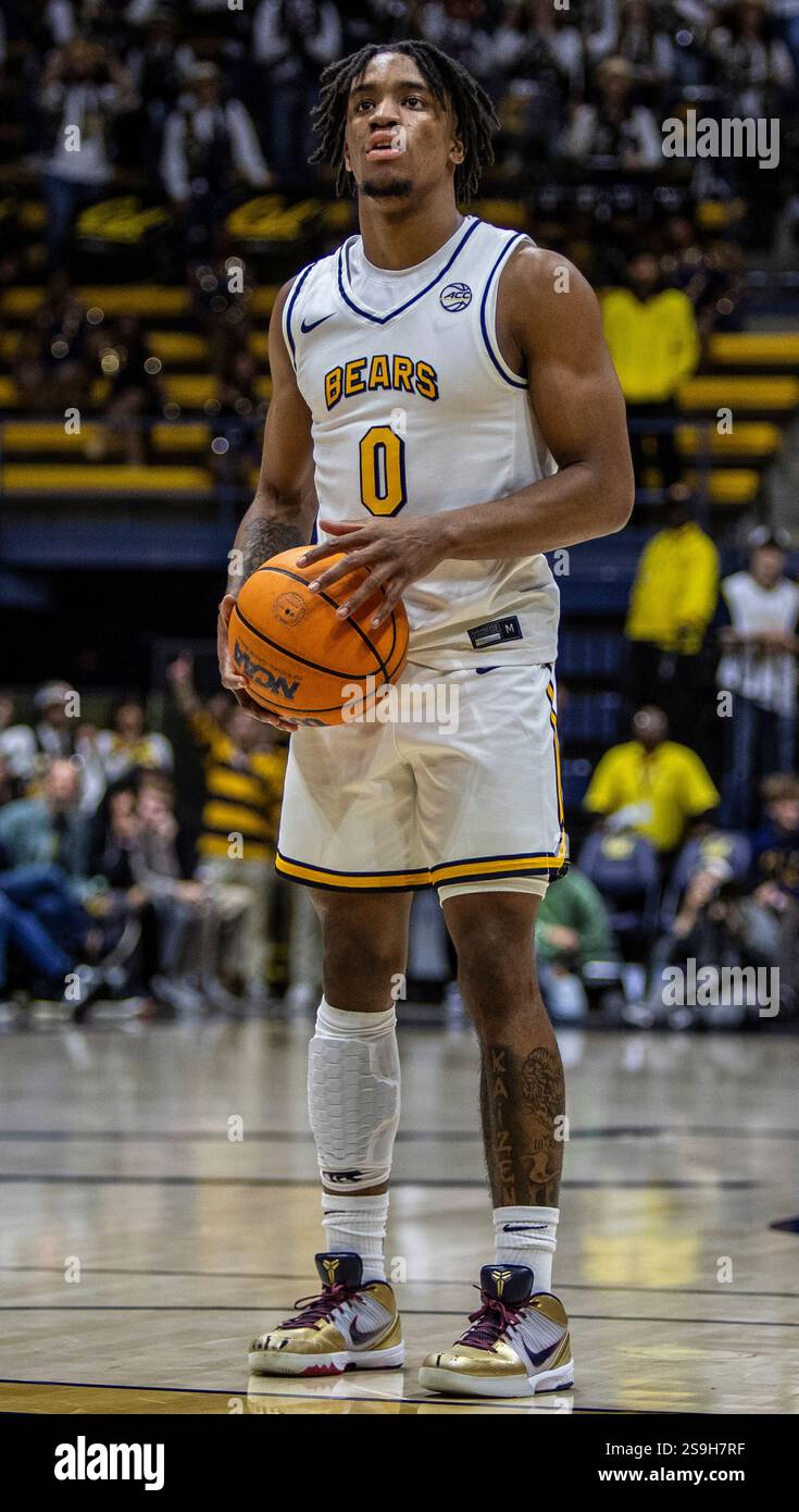 January 25 2025 Berkeley, CA U.S.A. California guard Jeremiah Wilkinson ...